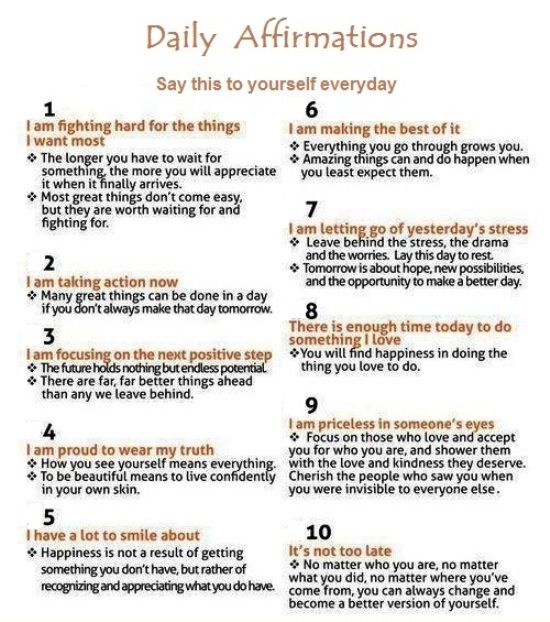 Daily Affirmations – A Great Way to Start your Day! | Mindful Healthy ...